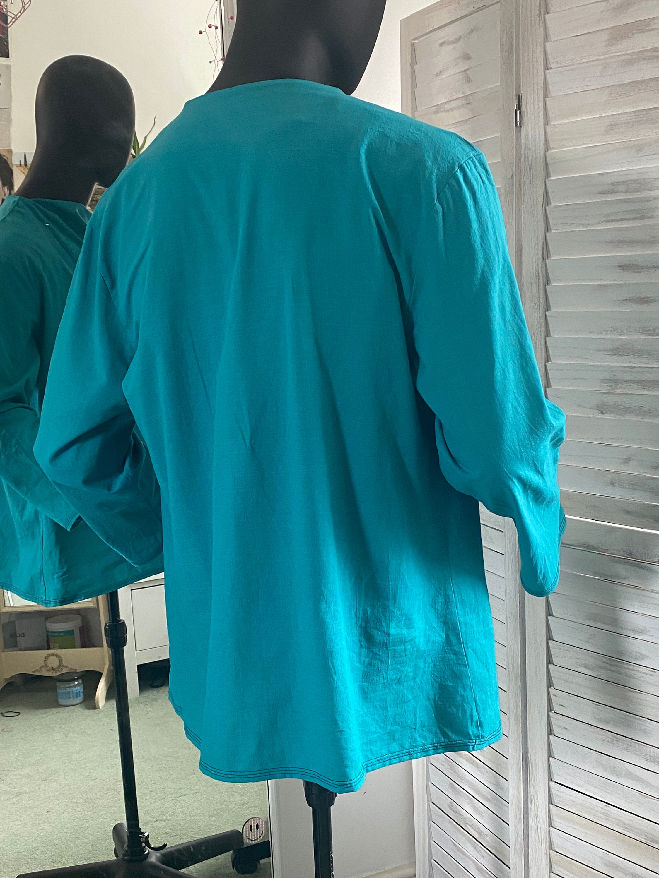 Obi Wan Kenobi Tunic Top With Cowl V Neck Jedi Master Customise Your ...