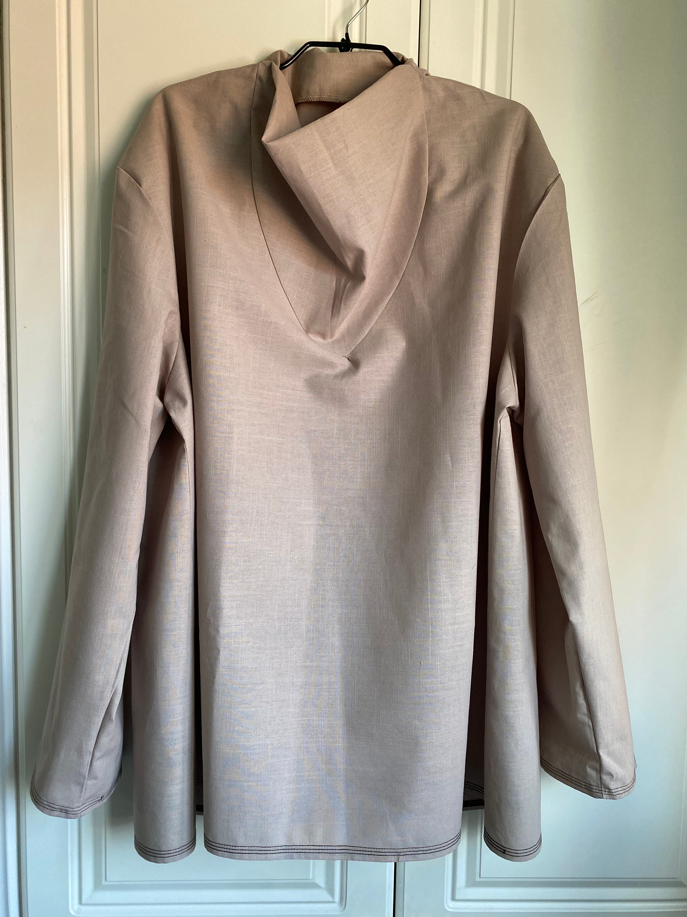 Obi Wan Kenobi Tunic Top With Cowl V Neck Jedi Master Customise Your ...