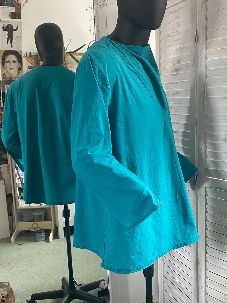 Obi Wan Kenobi Tunic Top With Cowl V Neck Jedi Master Customise Your ...