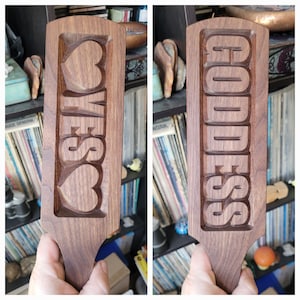 14 Inch Paddle With Custom Inset Stamp Lettering - Etsy