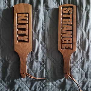 14 Inch Paddle With Custom Inset Stamp Lettering - Etsy
