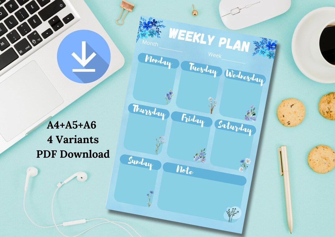 Weekly Plan, Zum Ausdrucken, Wochenplaner, Weekly Schedule, Routine ...