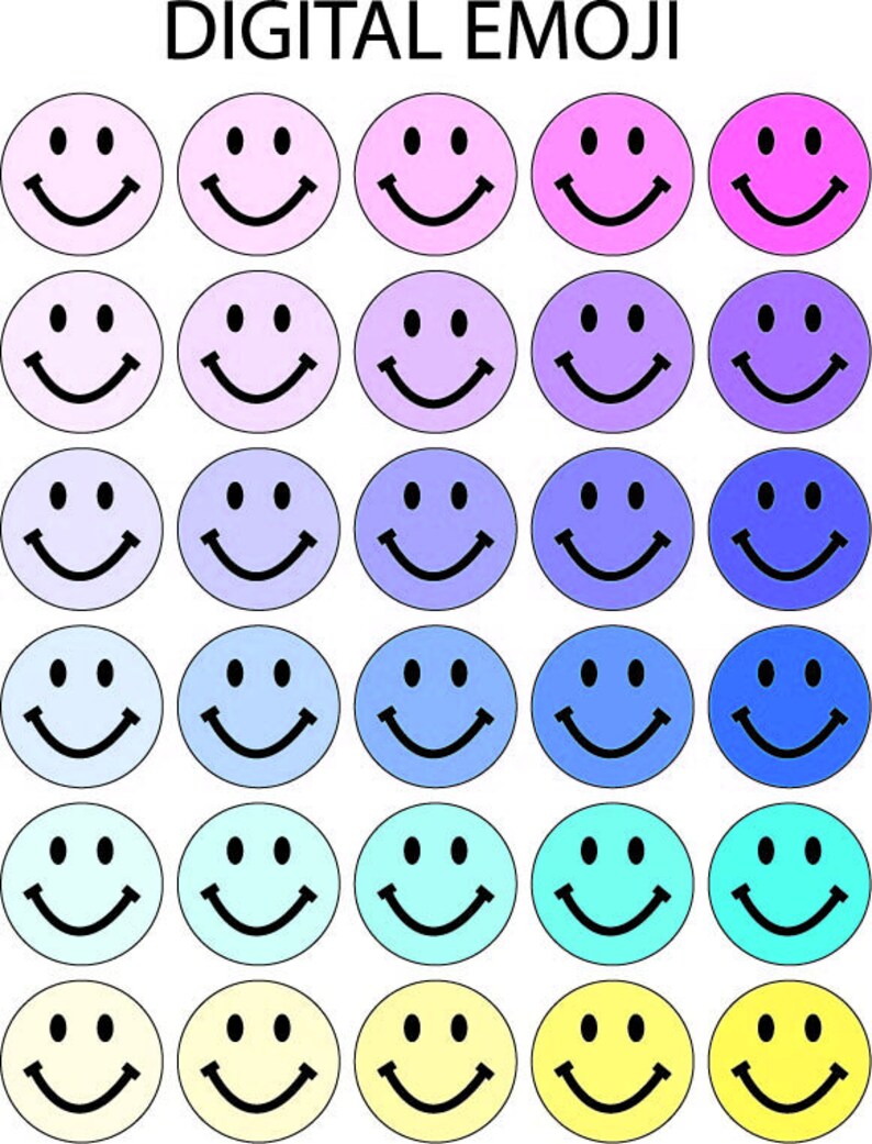 Digital, Instant Download Emoji for Print - PNG, JPEG - Etsy