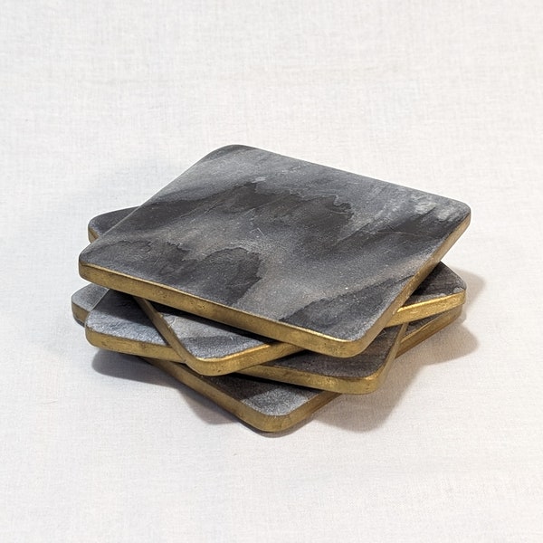 Gray Coasters - Etsy