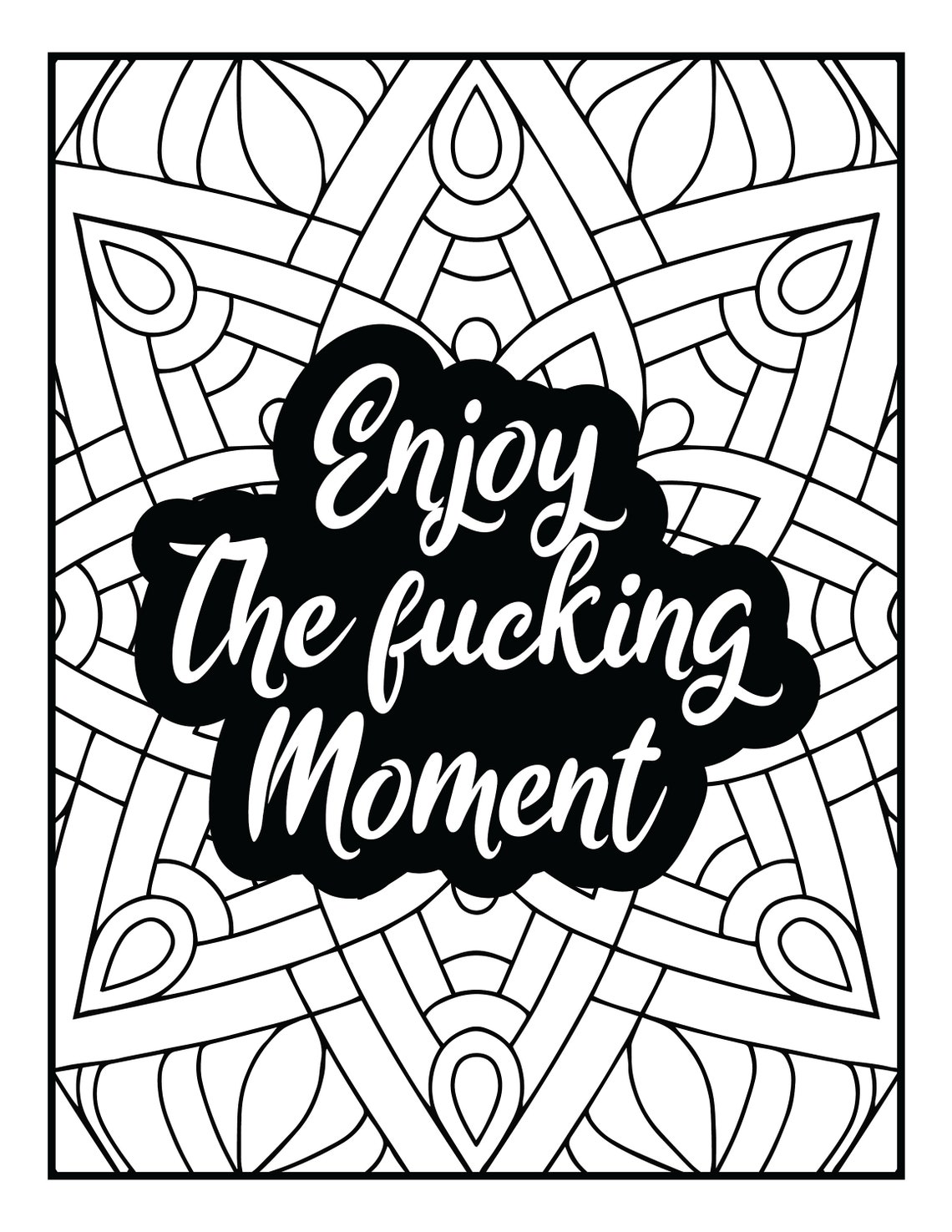 65 Adult Coloring Book Pages | Printable Coloring Pages | Swear Words ...