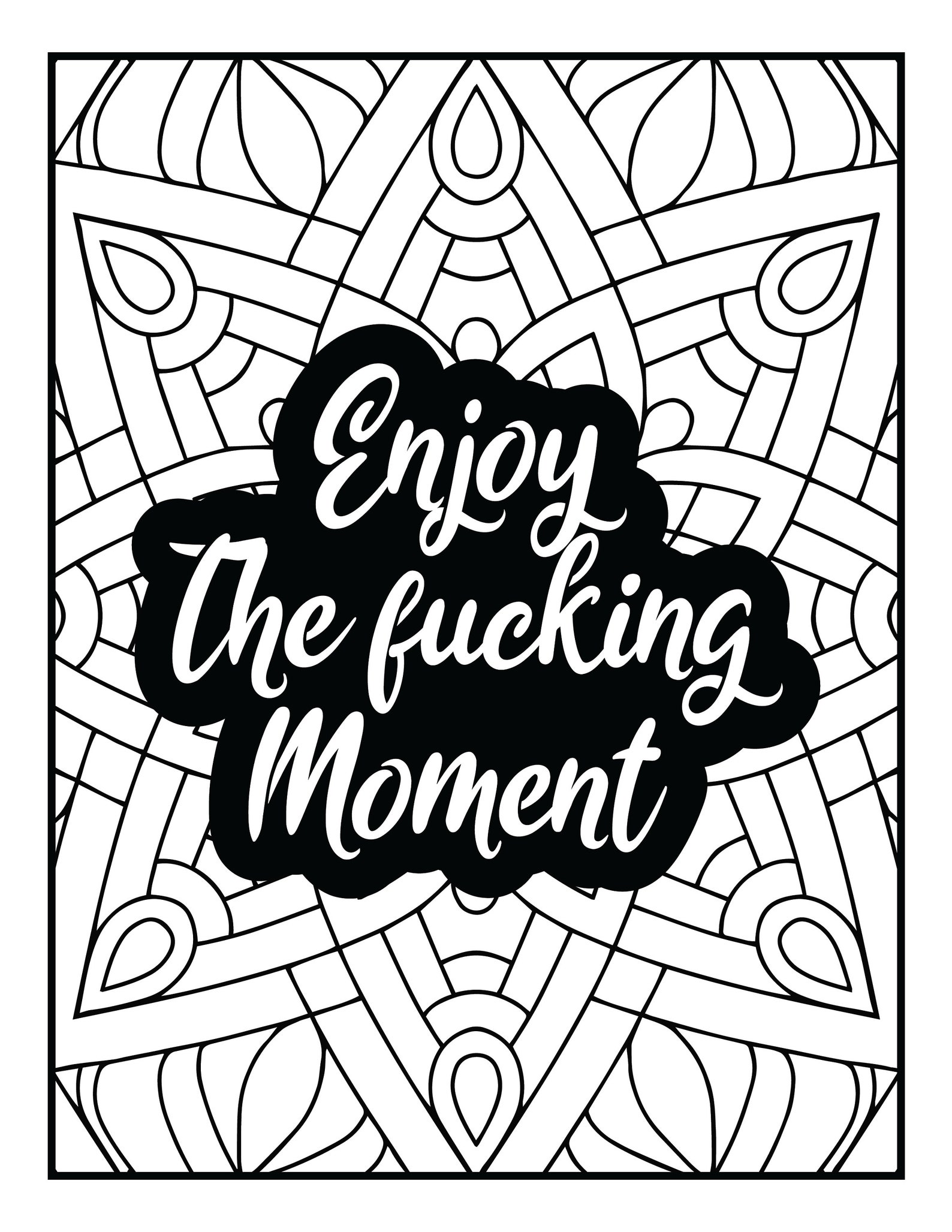 65 Adult Coloring Book Pages | Printable Coloring Pages | Swear Words ...