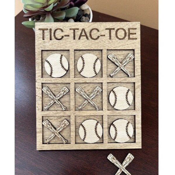Baseball Tic Tac Toe - Etsy