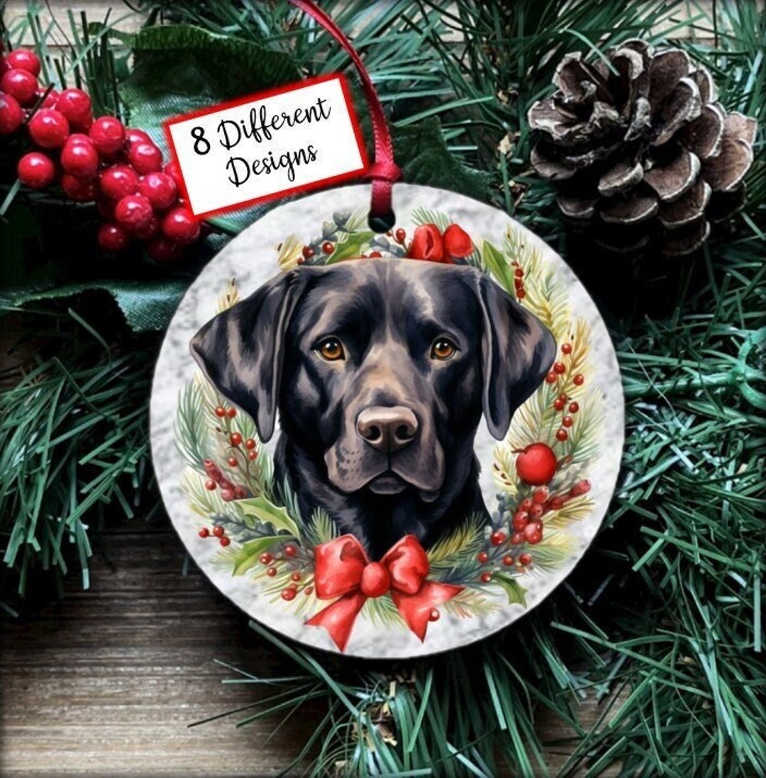 Labrador Retriever Christmas Ornaments Black Lab Tree - Etsy