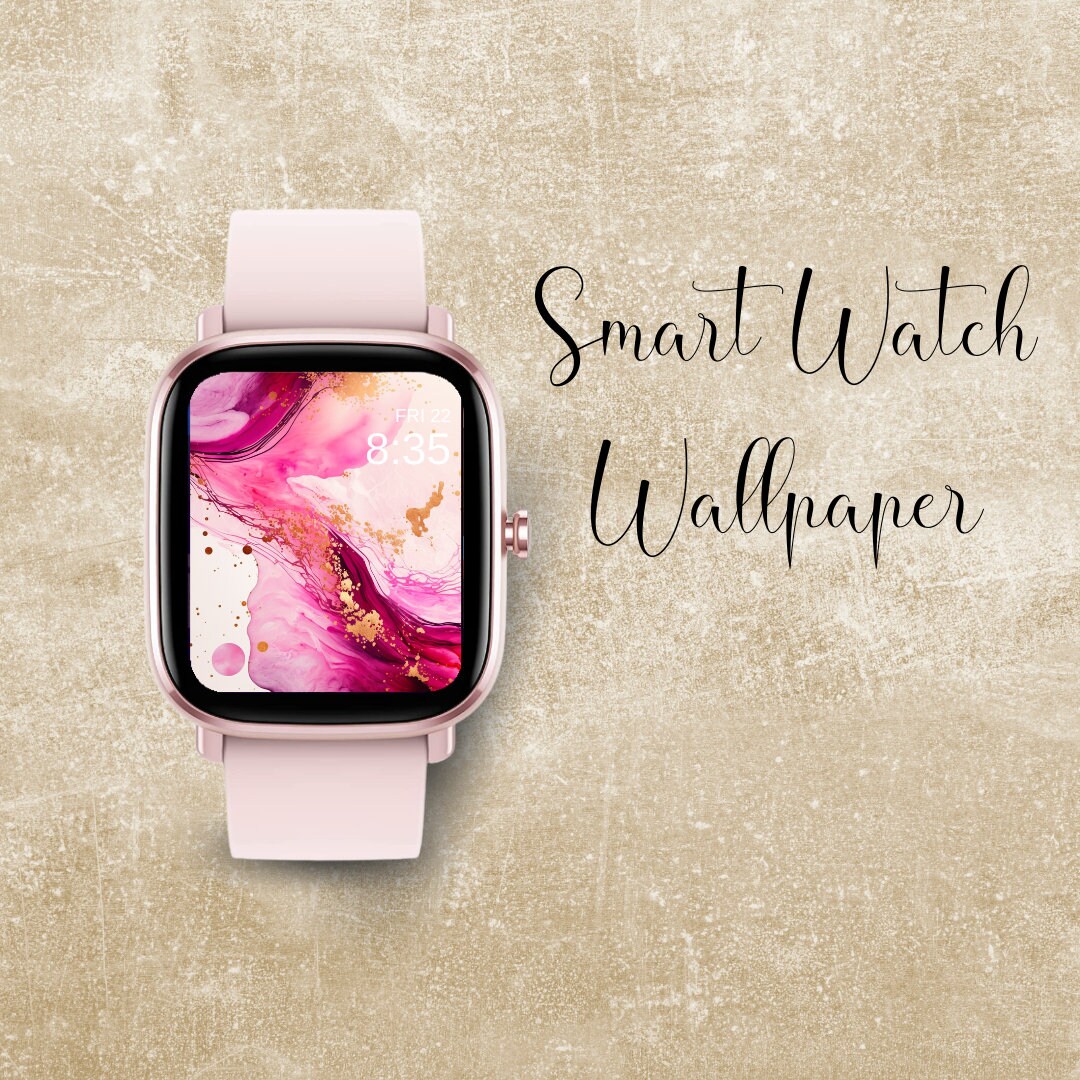 Pink Abstract Smart Watch Wallpaper Smart Watch Background - Etsy