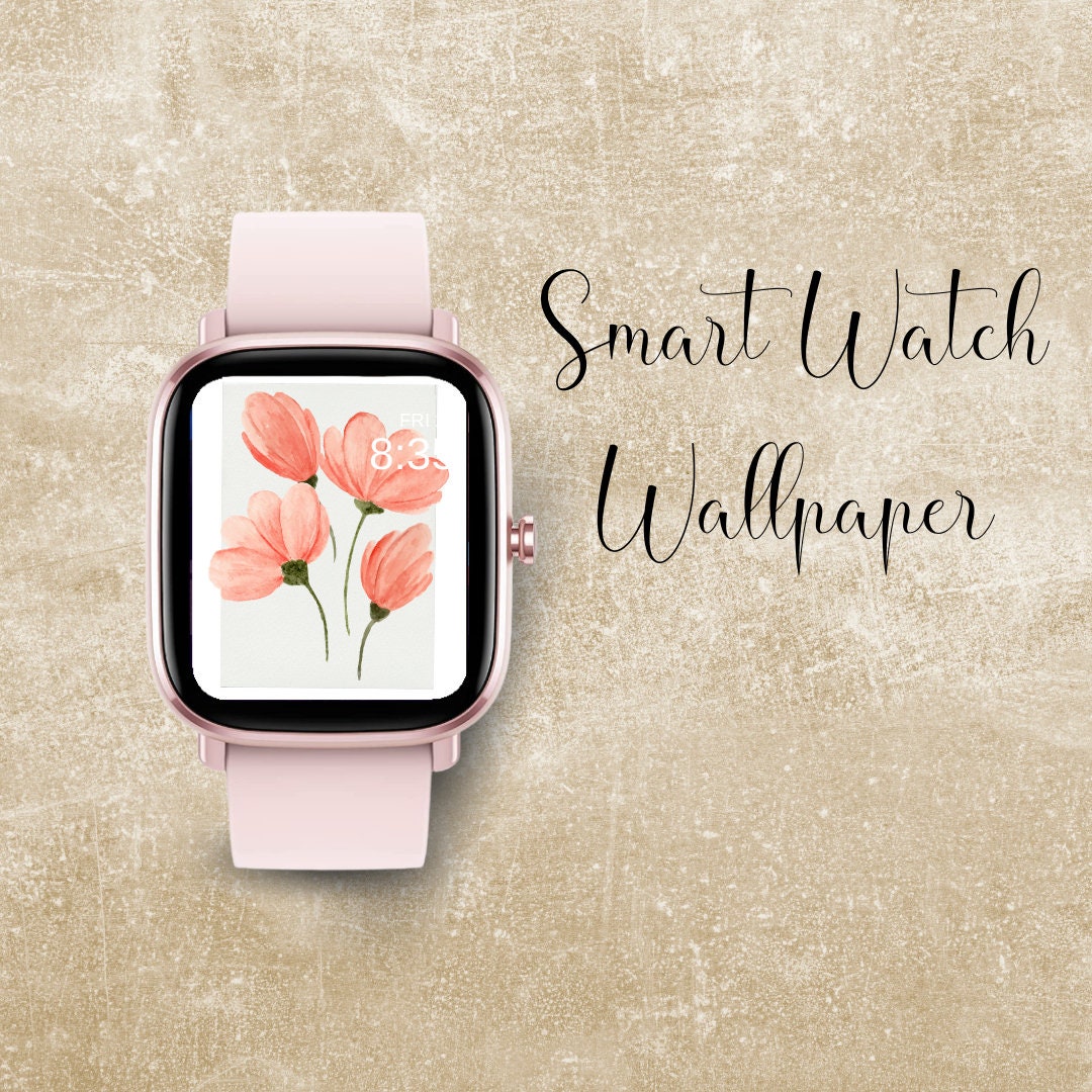 Flower Border Smart Watch Wallpaper Smart Watch Background - Etsy