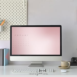 2023 Desktop Calendar Wallpaper Organization Screen PC - Etsy