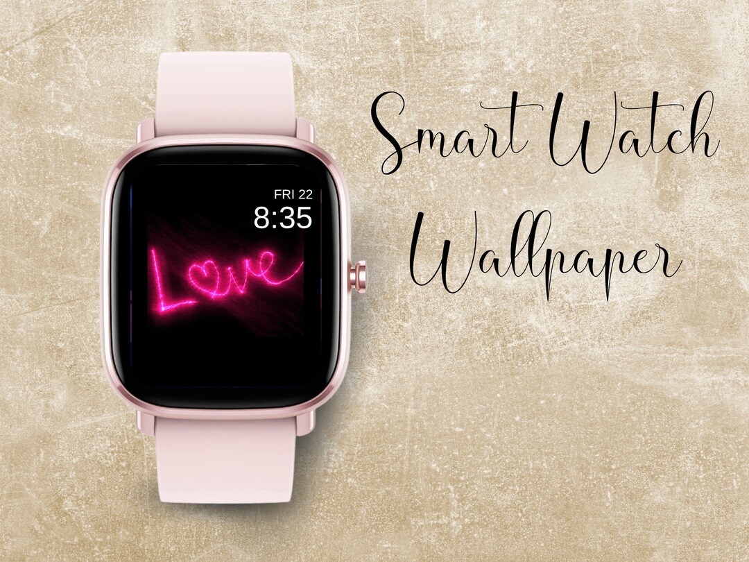 LOVE Lettering Smart Watch Wallpaper, Smart Watch Background, Apple ...
