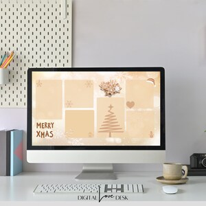 Merry Christmas Desktop Wallpaper Desktop Organizer PC and MacBook ...