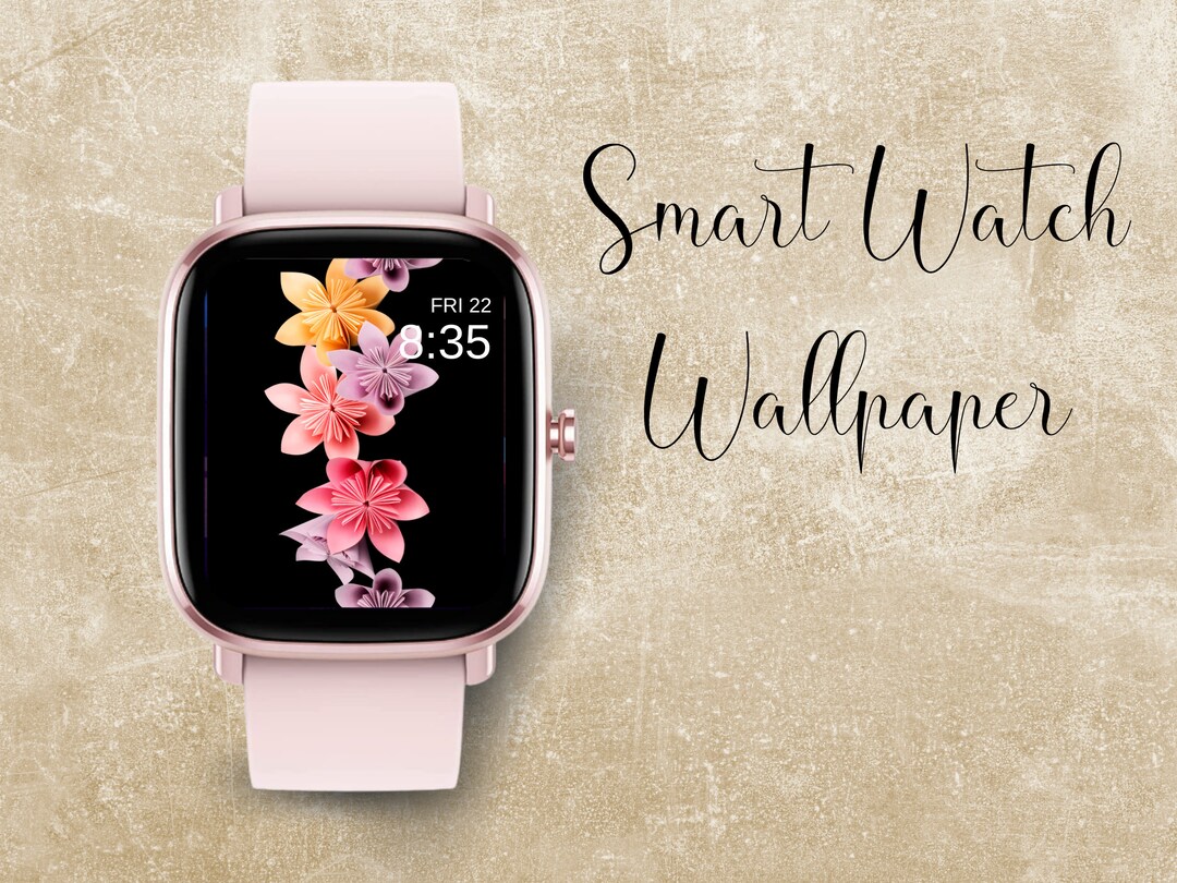 Origami Flowers Smart Watch Wallpaper, Smart Watch Background, Apple ...