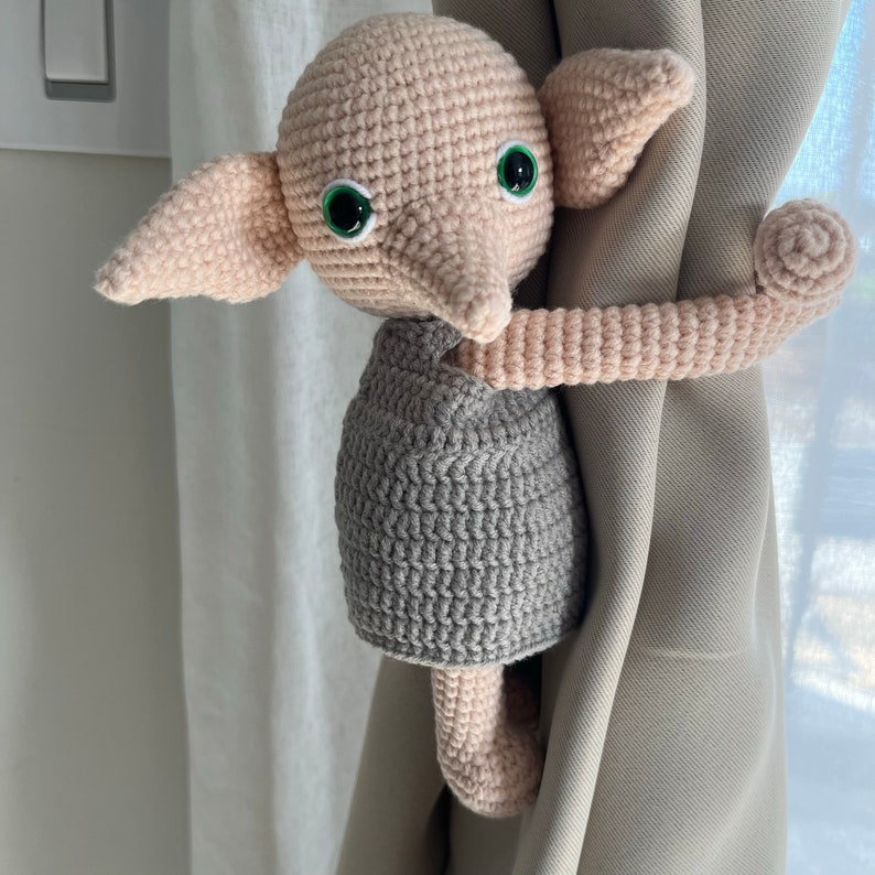 CURTAIN TIE BACK, Tie Back Dobby, Elf Curtain Tie, Wizard Harry Gift ...