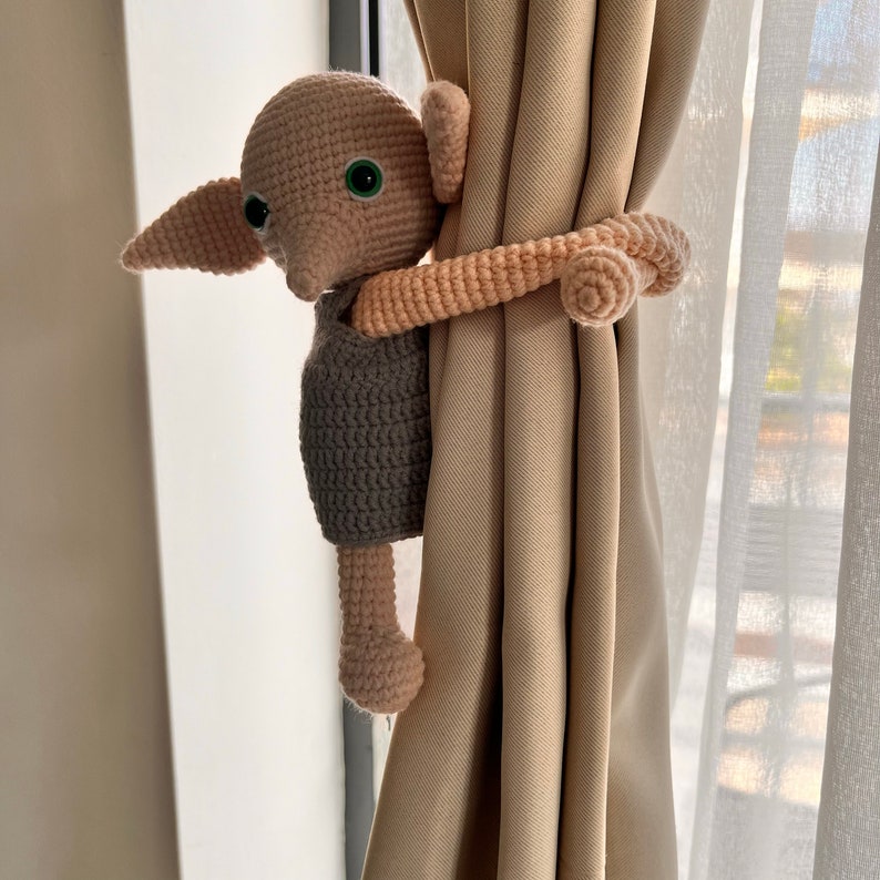 CURTAIN TIE BACK, Tie Back Dobby, Elf Curtain Tie, Wizard Harry Gift ...