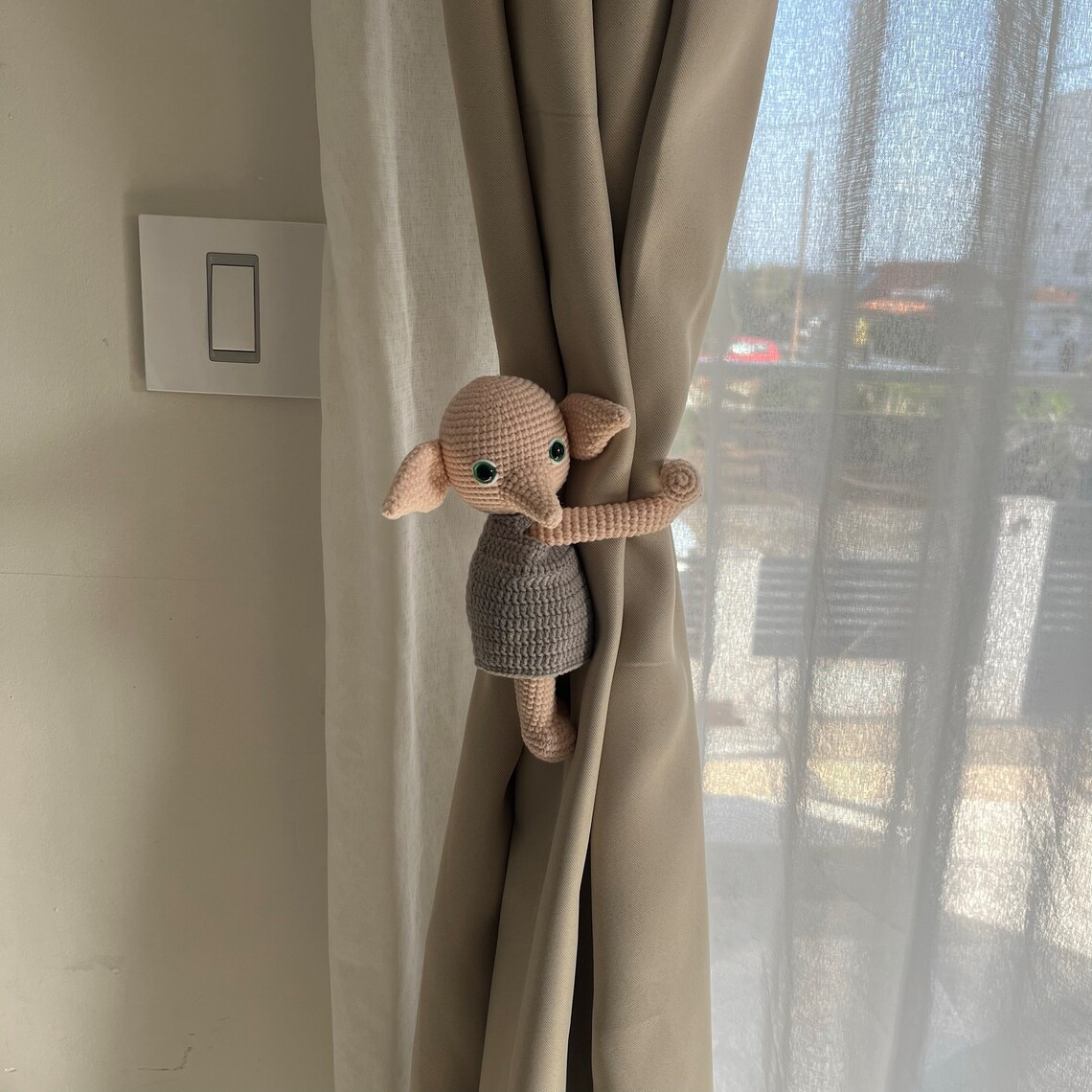 CURTAIN TIE BACK, Tie Back Dobby, Elf Curtain Tie, Wizard Harry Gift ...