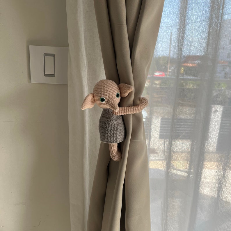 CURTAIN TIE BACK, Tie Back Dobby, Elf Curtain Tie, Wizard Harry Gift ...