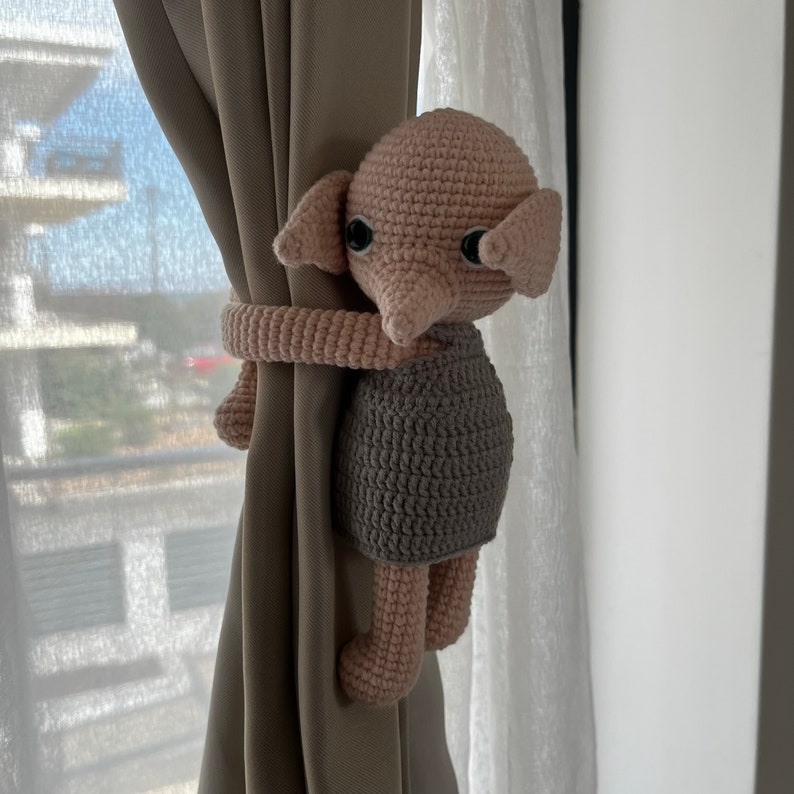 CURTAIN TIE BACK, Tie Back Dobby, Elf Curtain Tie, Wizard Harry Gift ...