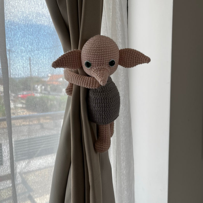 CURTAIN TIE BACK, Tie Back Dobby, Elf Curtain Tie, Wizard Harry Gift ...