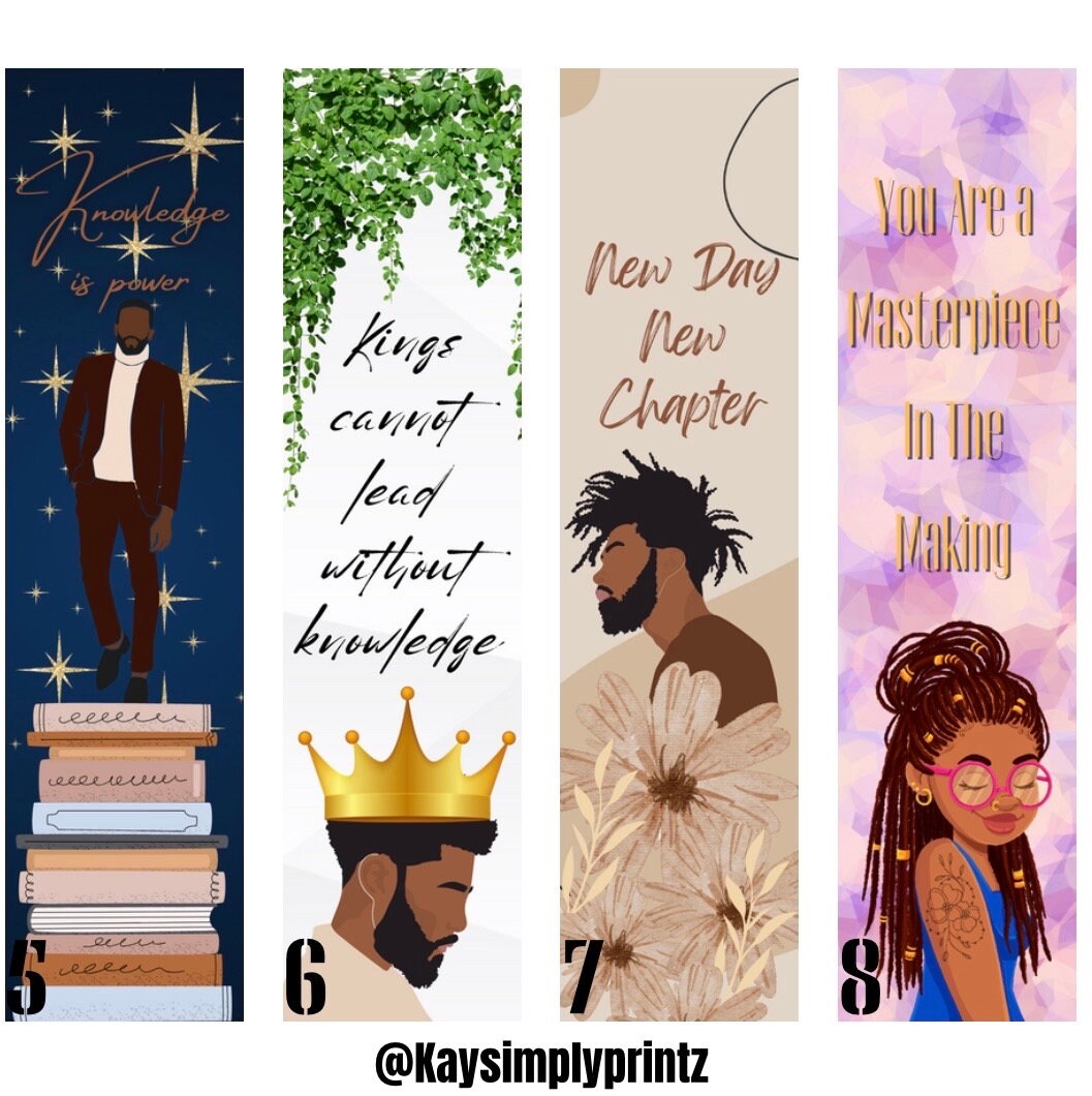 Affirmation Bookmarks Black Women Black Children Black Men - Etsy