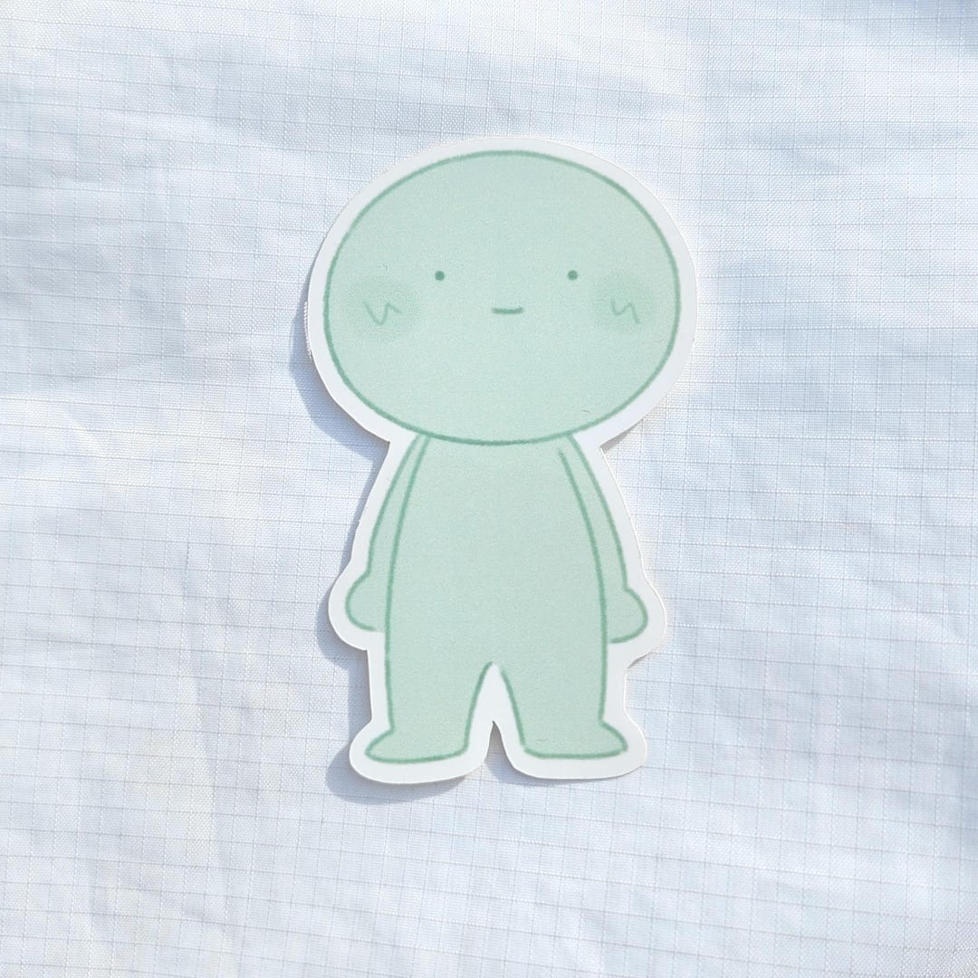 Smiski Happy Vinyl Sticker (3") - Etsy