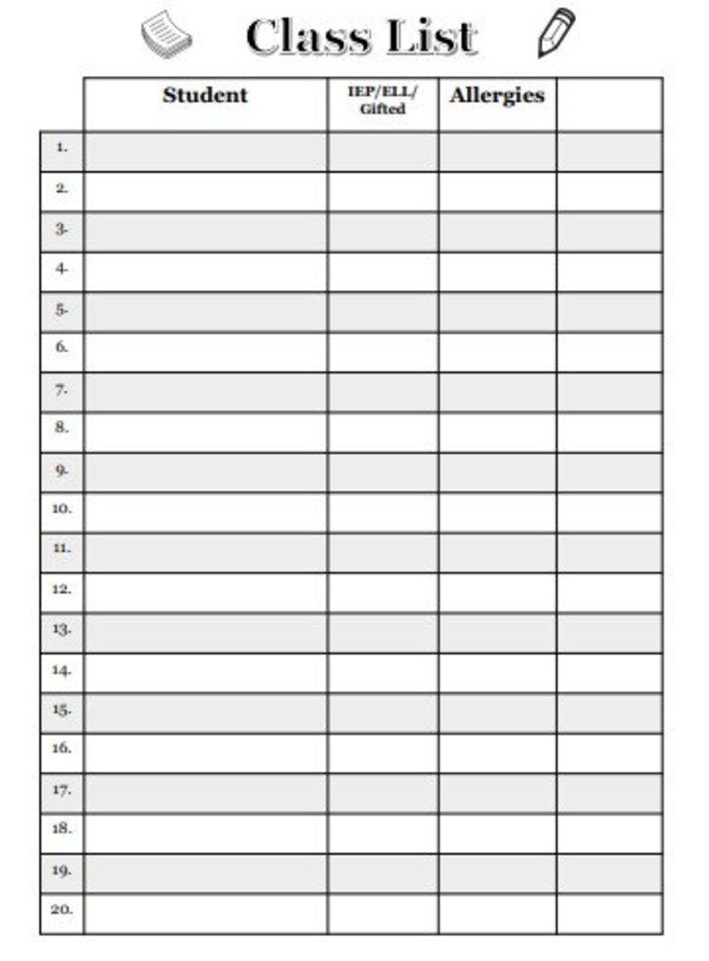 Rose Themed Lesson Planner - Etsy