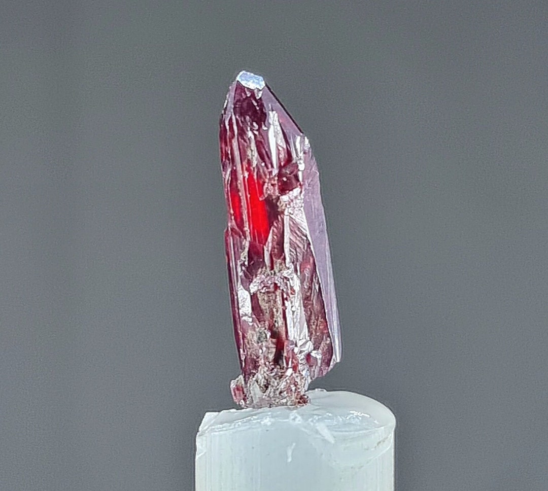 Proustite Floater Crystal in Perfect Conditions 2x0.5x0.5 Cm - Etsy