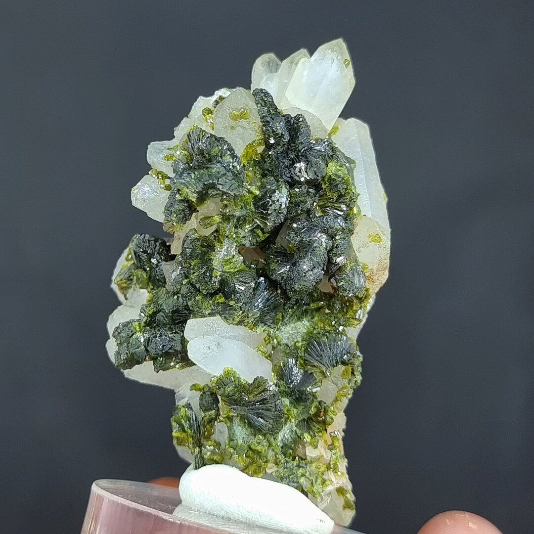 Epidote With Quartz Gemmy Lustrous Color 7.5x5x4 Cm - Etsy