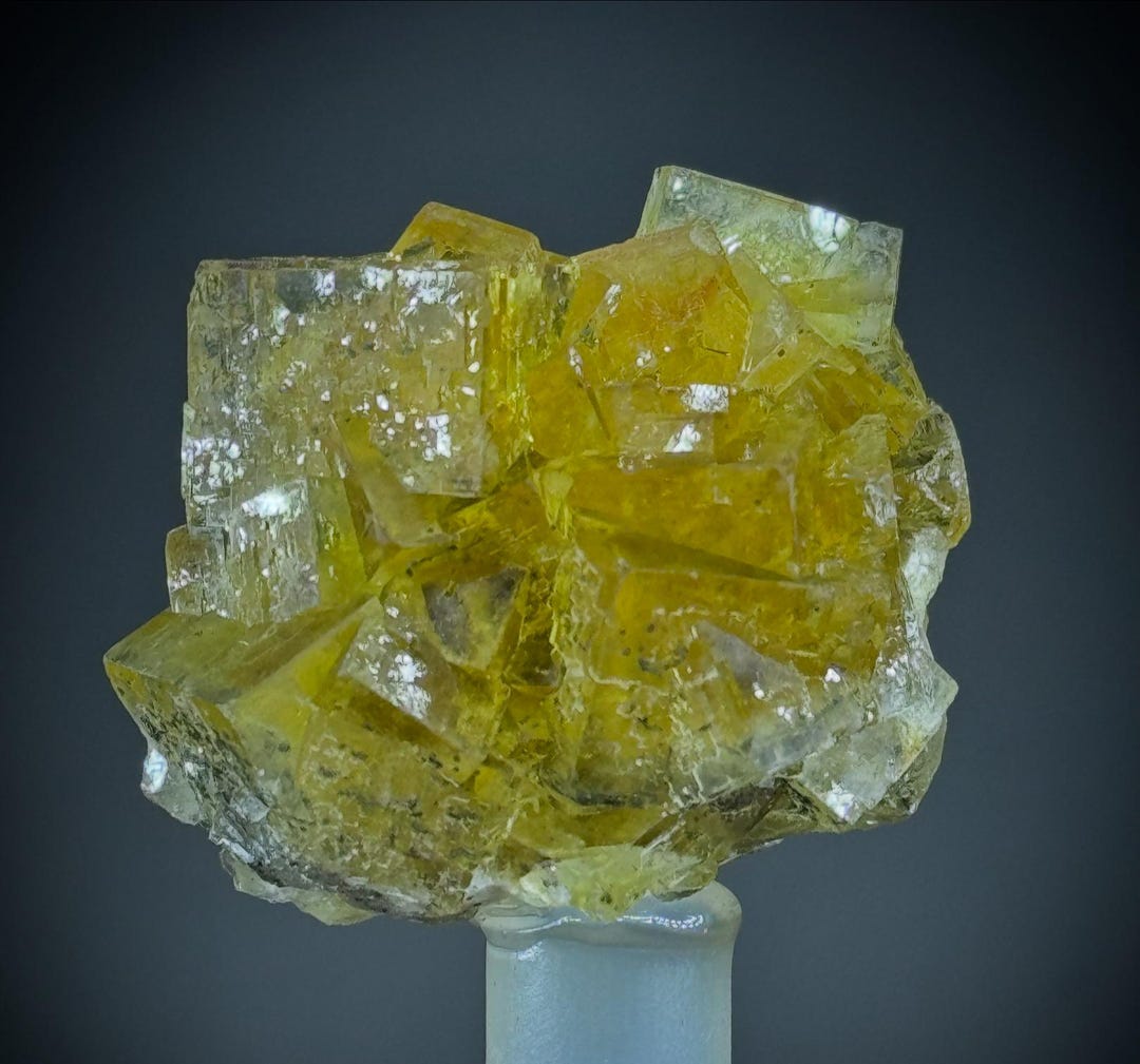 Gemmy Lustrous Yellow Fluorite in Perfect Conditions - Etsy