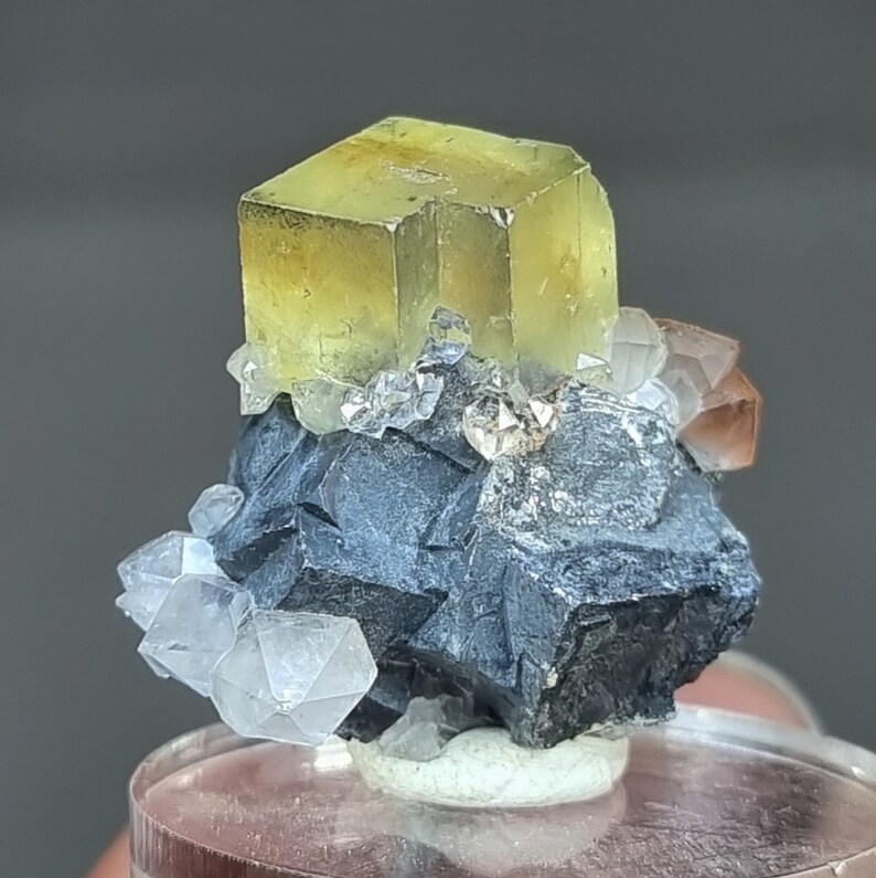 Nice Combination Yellow Fluorite With Galena and Quartz 3.5x3x2 Cm - Etsy