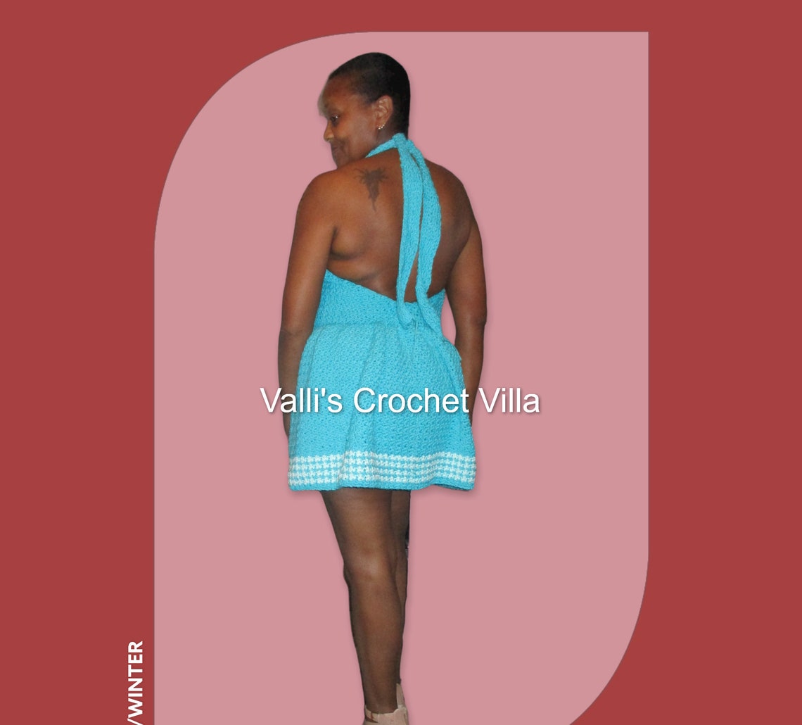 PATTERN ONLY! Backless Halter Dress - Etsy