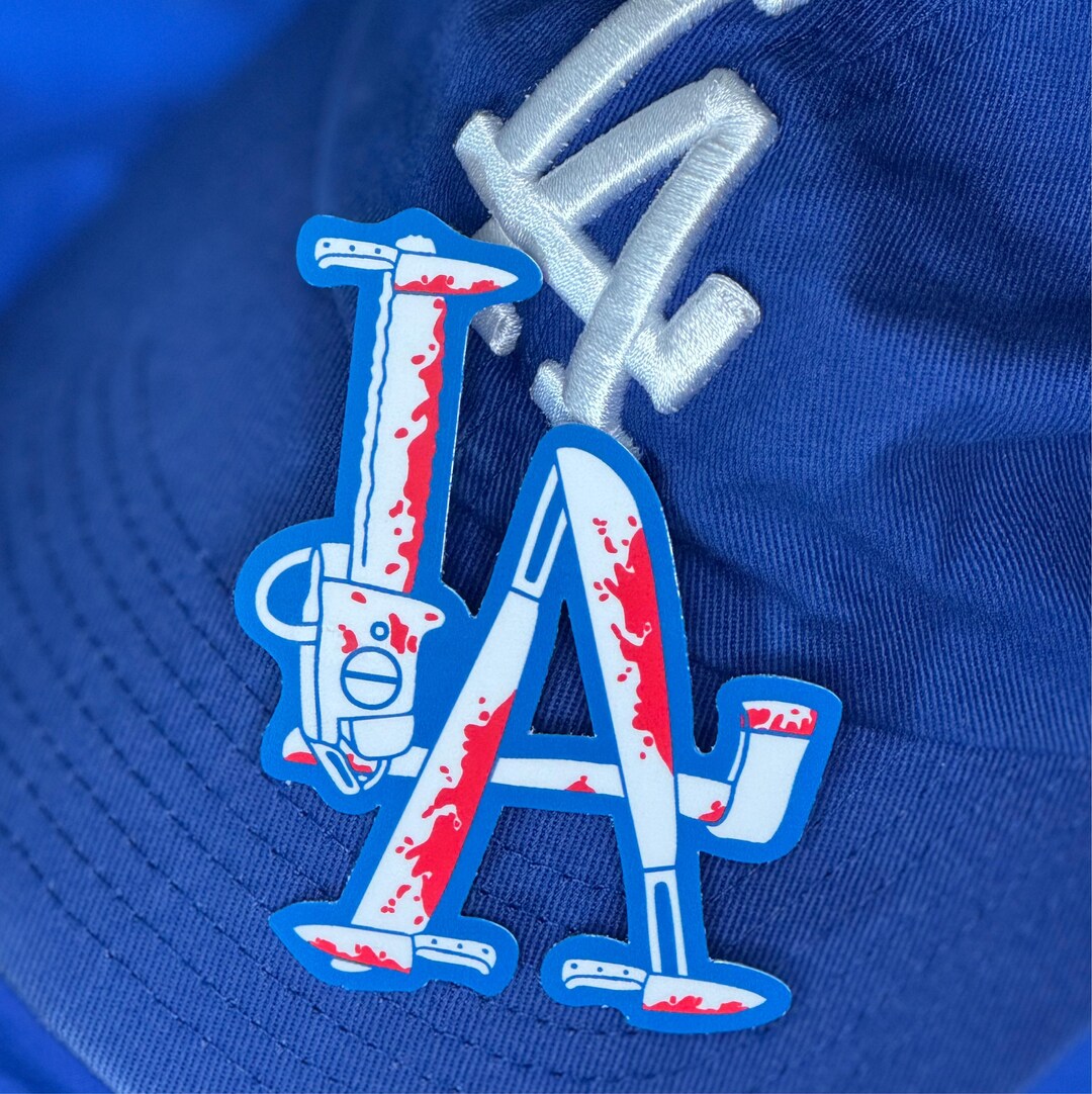 LA Dodgers Horror Sticker: Spooky Vinyl Decal for Water Bottles ...