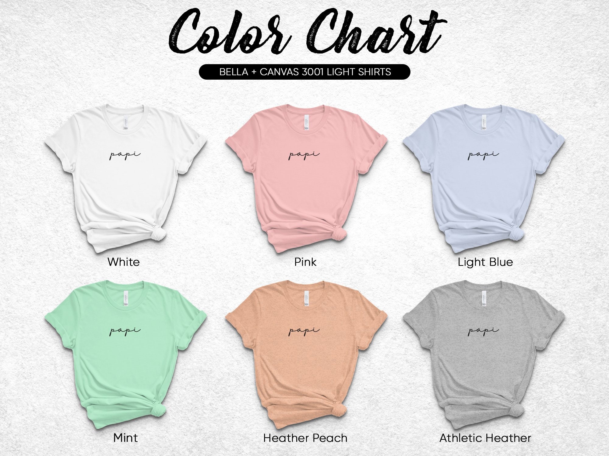 Minimalist Cursive Papi T-shirt, Spanish Grandpa Shirt, Pregnancy ...