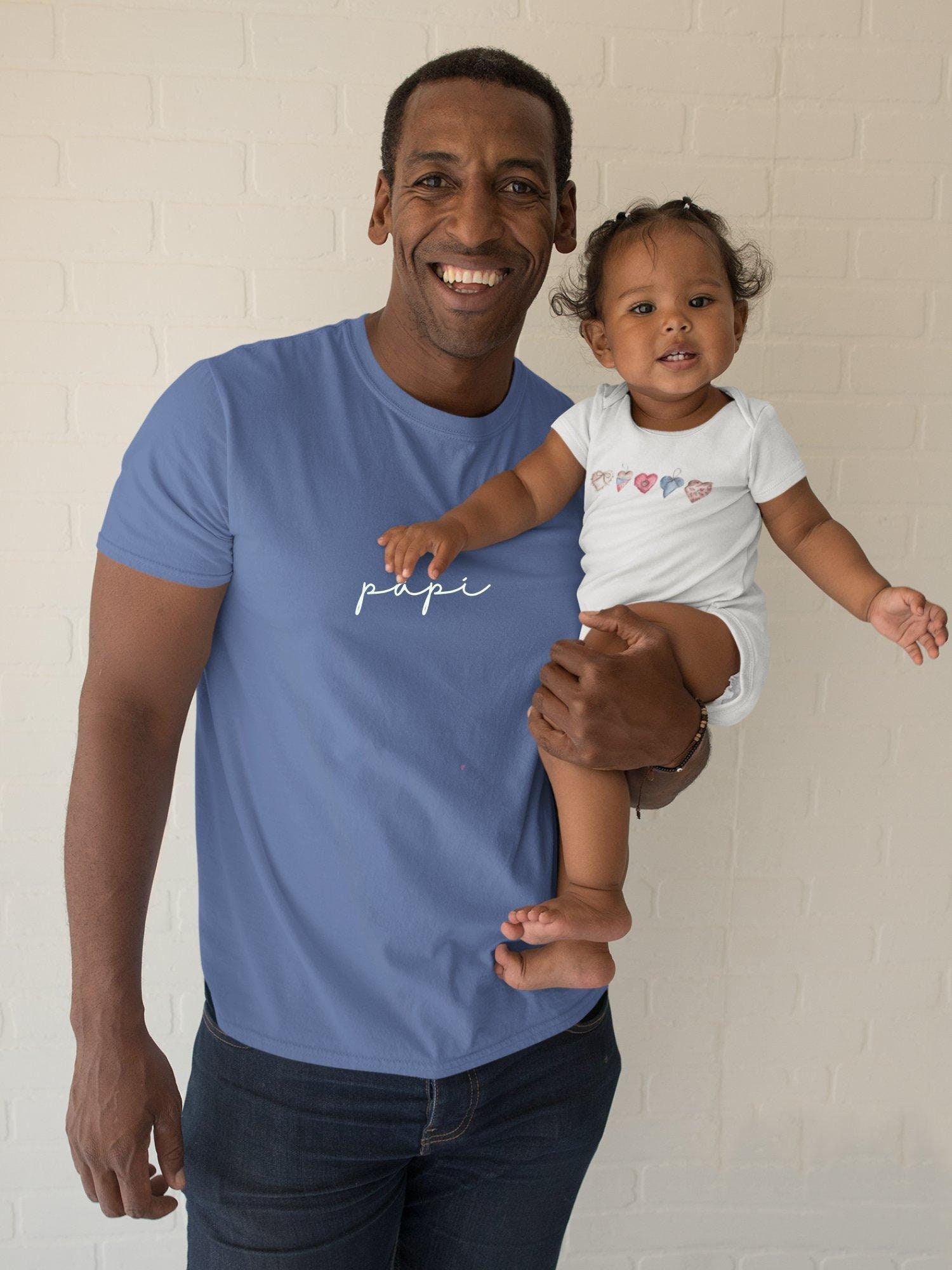 Minimalist Cursive Papi T-shirt, Spanish Grandpa Shirt, Pregnancy ...