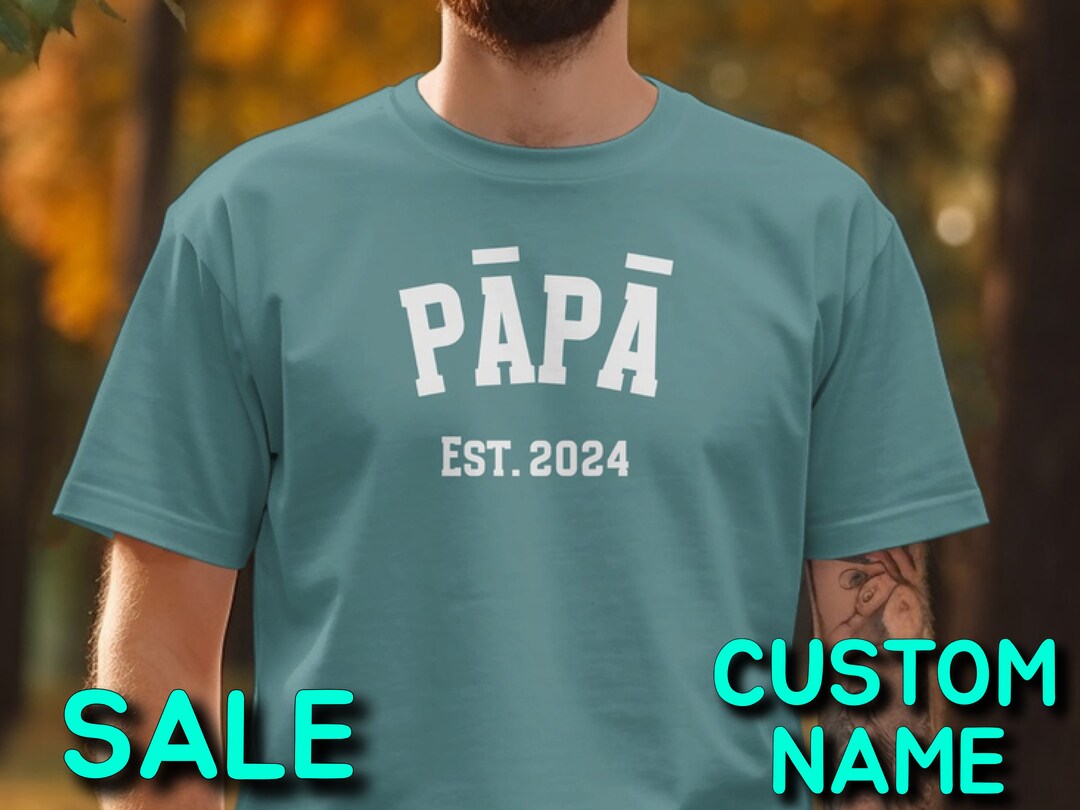 Maori Dad Est. 2023 Shirt Papa Est. 2023 Tee Baby - Etsy