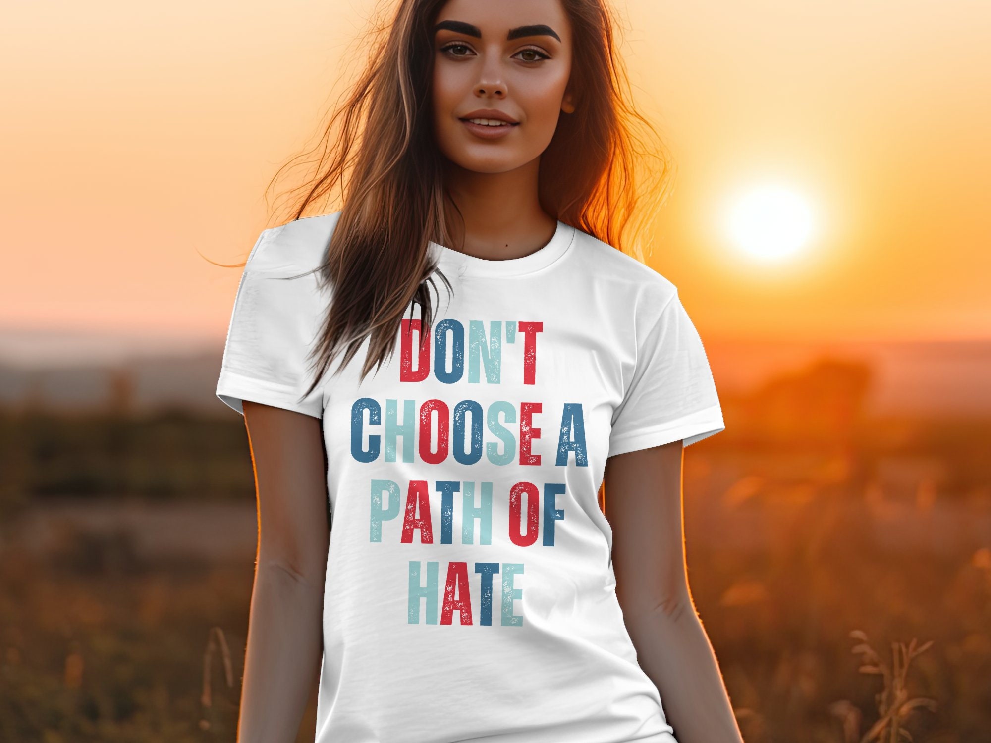 Don't Choose A Path of Hate T-shirt Political July 4th - Etsy