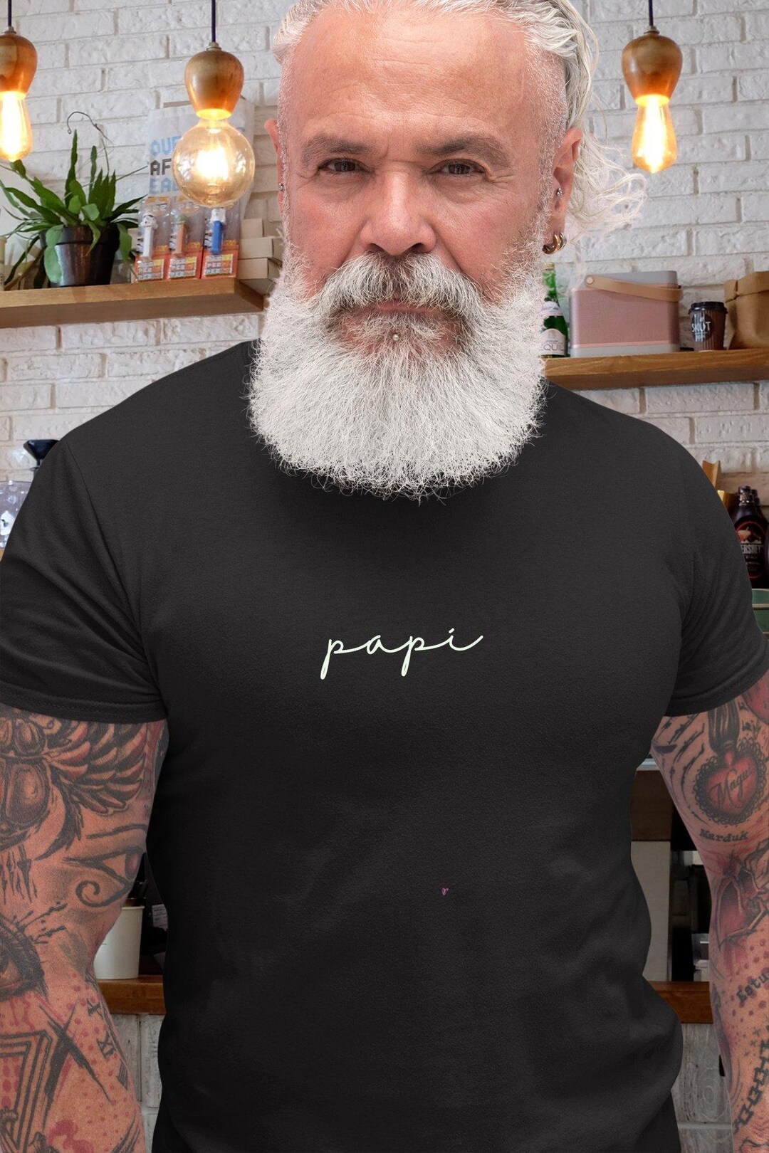 Minimalist Cursive Papi T-shirt, Spanish Grandpa Shirt, Pregnancy ...
