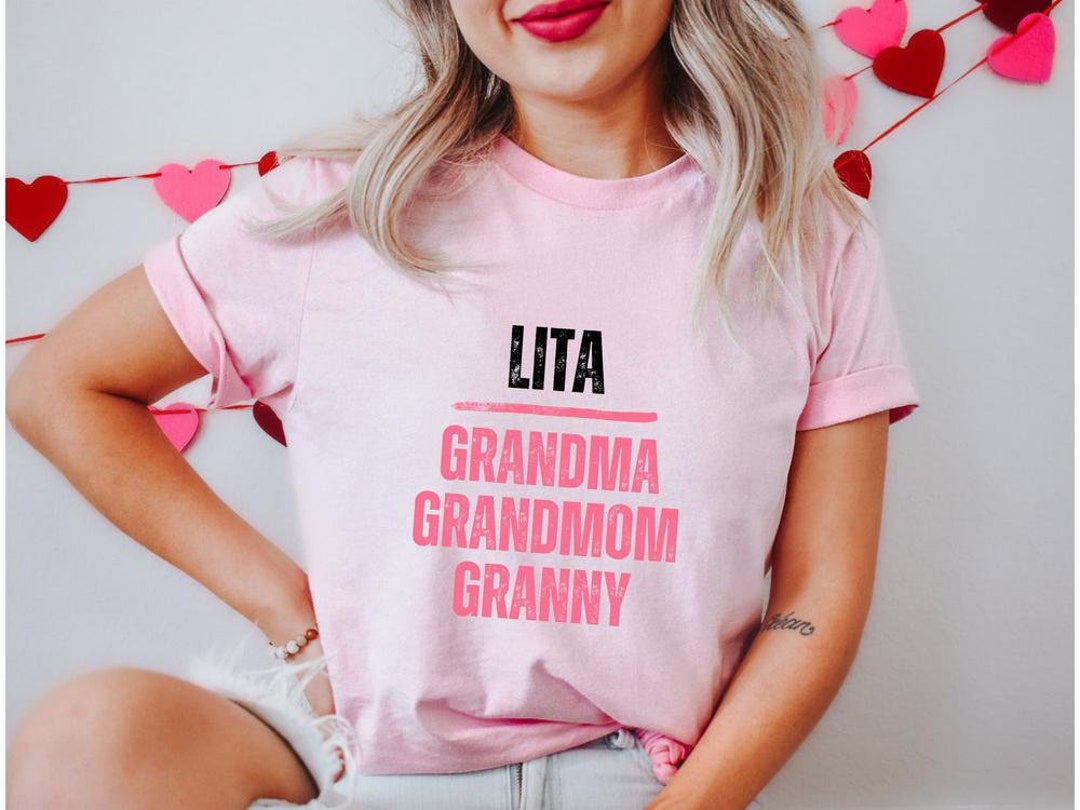 Custom Grandma Shirt With Spanish Grandma Nickname Lita, Pregnancy ...