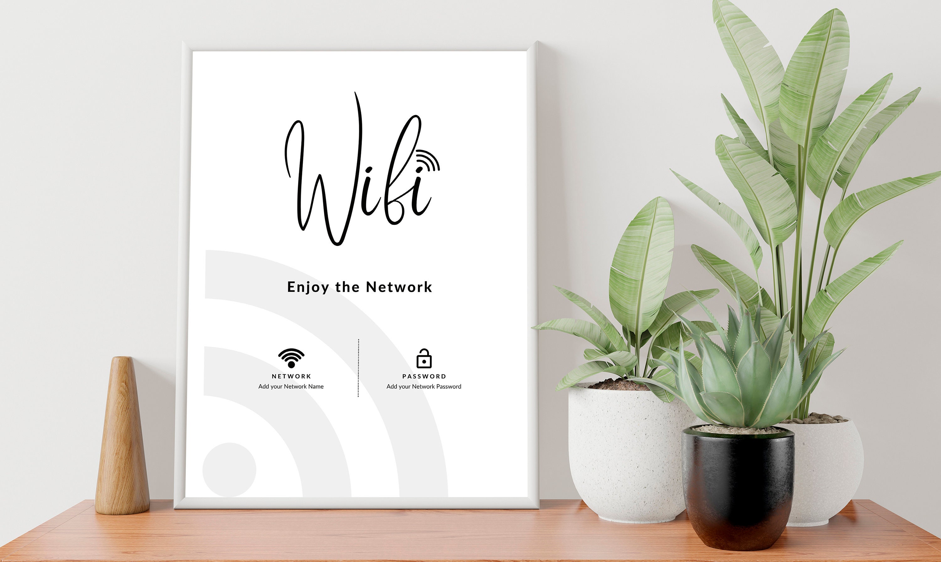 Wi-fi Password Sign Printable Template Wifi Sign Password Internet ...