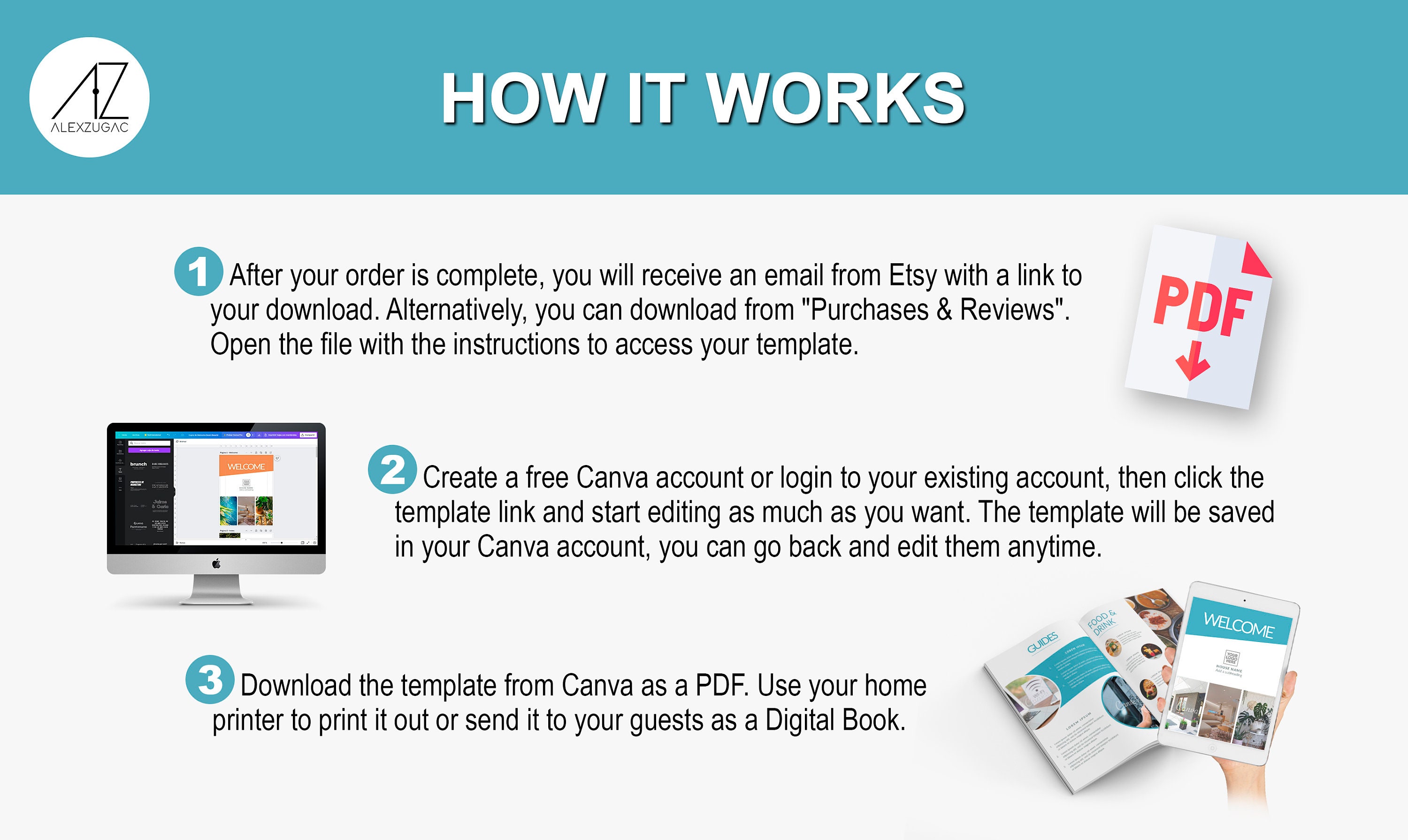 Digital Welcome Book / Guest Guide / House Manual for Your Airbnb ...