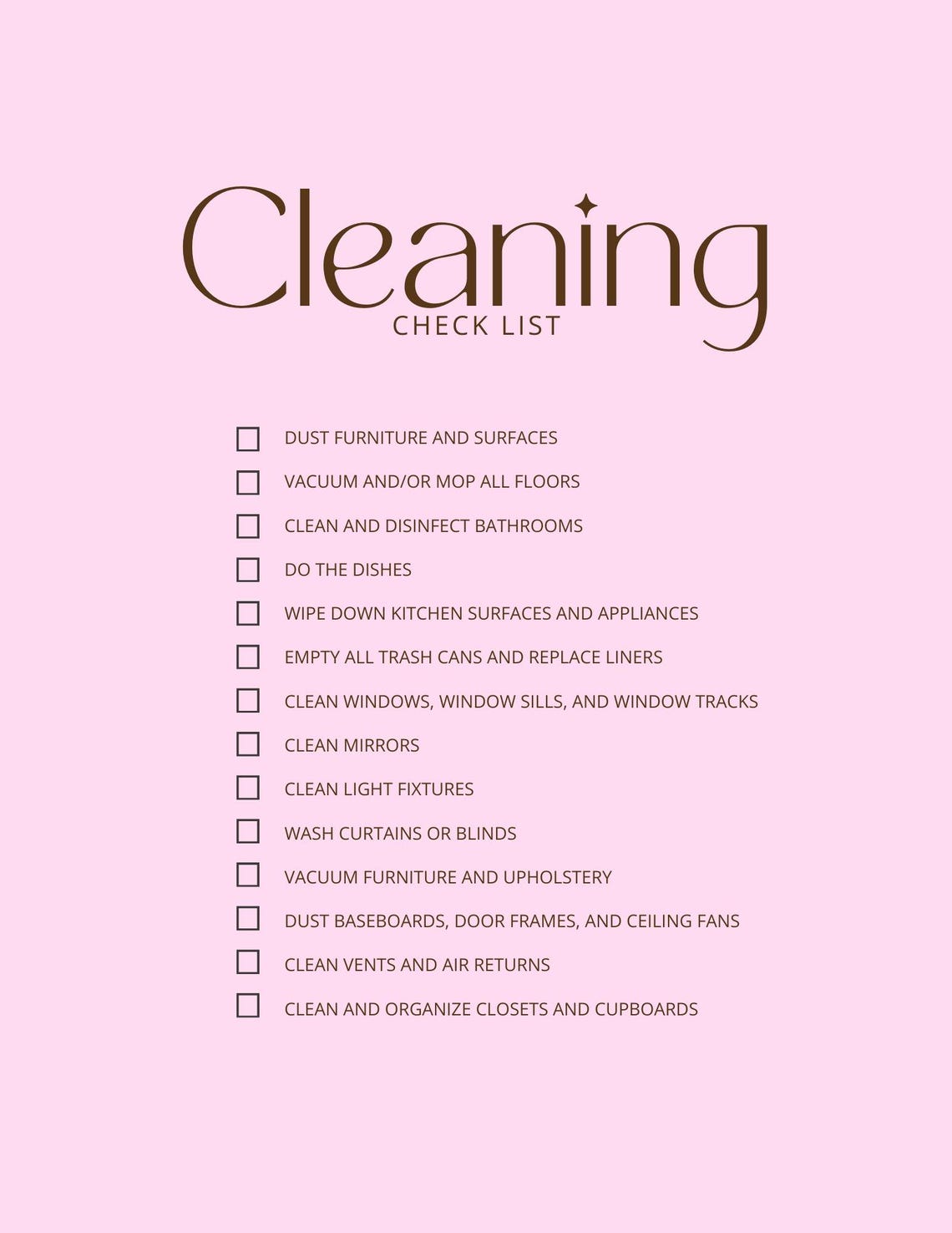 Cleaning and Productivity Planner Set Editable and Pre-filled ...