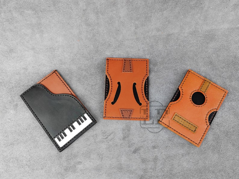 Instruments Card Holders Piano Guitar Violin Musical Port Cards Fun PDF ...