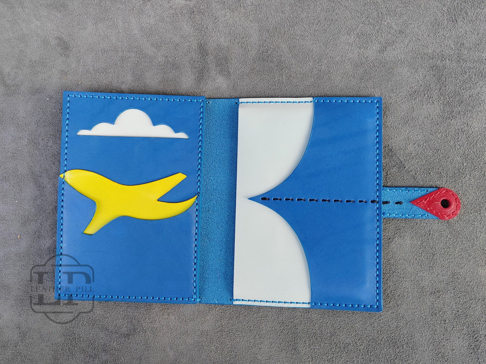 Leather Passport Cover Pattern PDF for Travel for Cards Plane Ticket ...