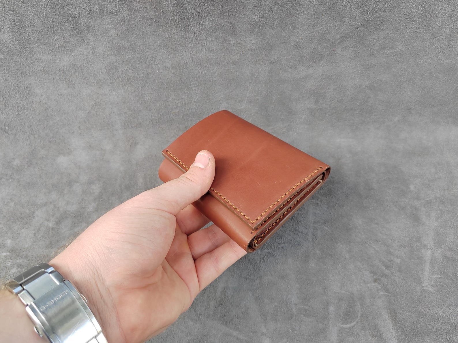 Trifold Horizontal Wallet Multi Cards Clever PDF, Leather Pattern ...