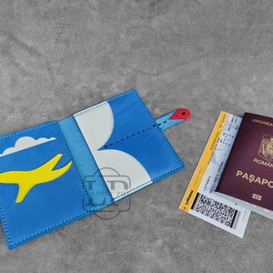 Leather Passport Cover Pattern PDF for Travel for Cards Plane Ticket ...