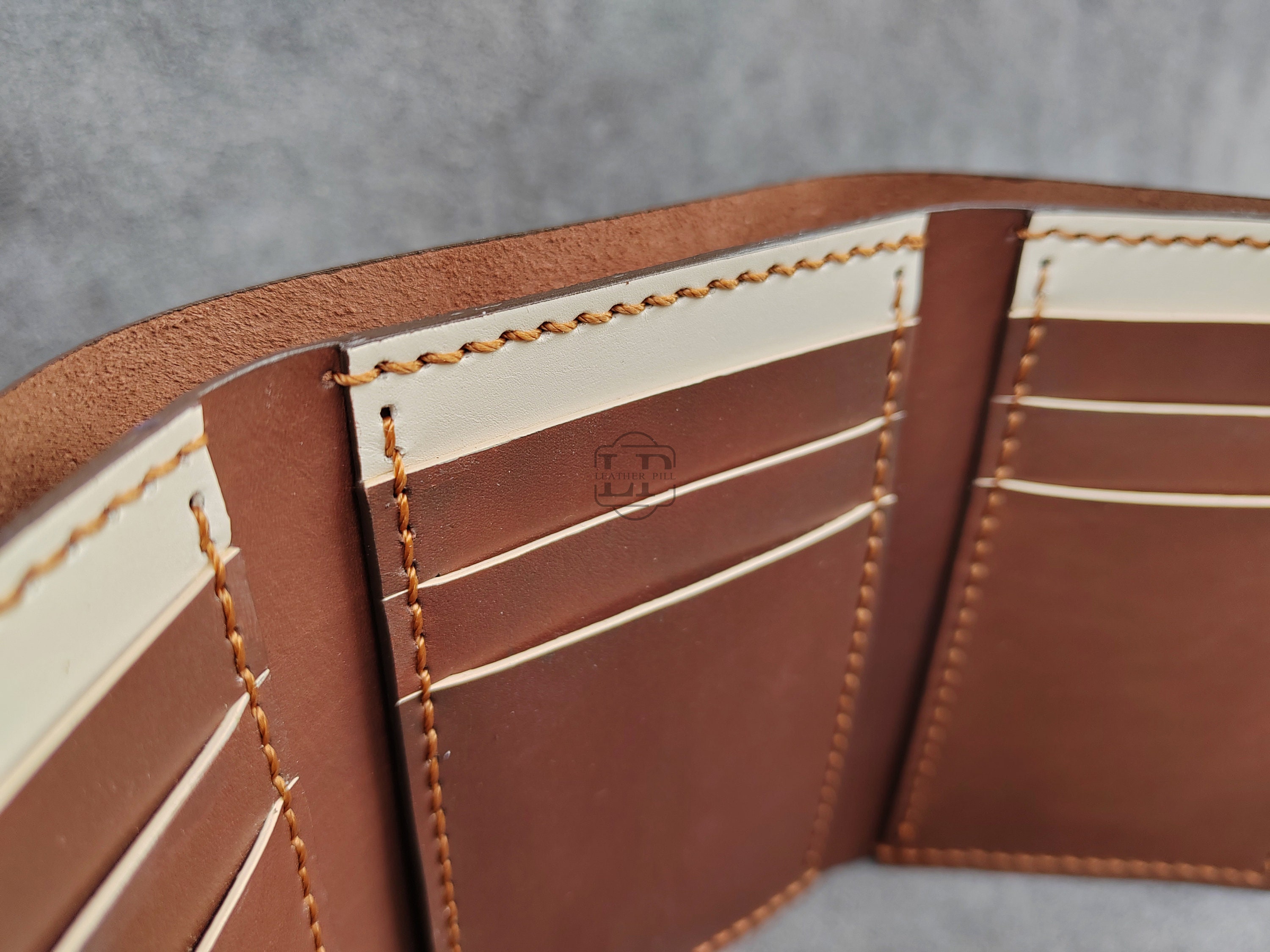 Trifold Wallet PDF, Leather Pattern, Leather Wallet Template 4mm ...