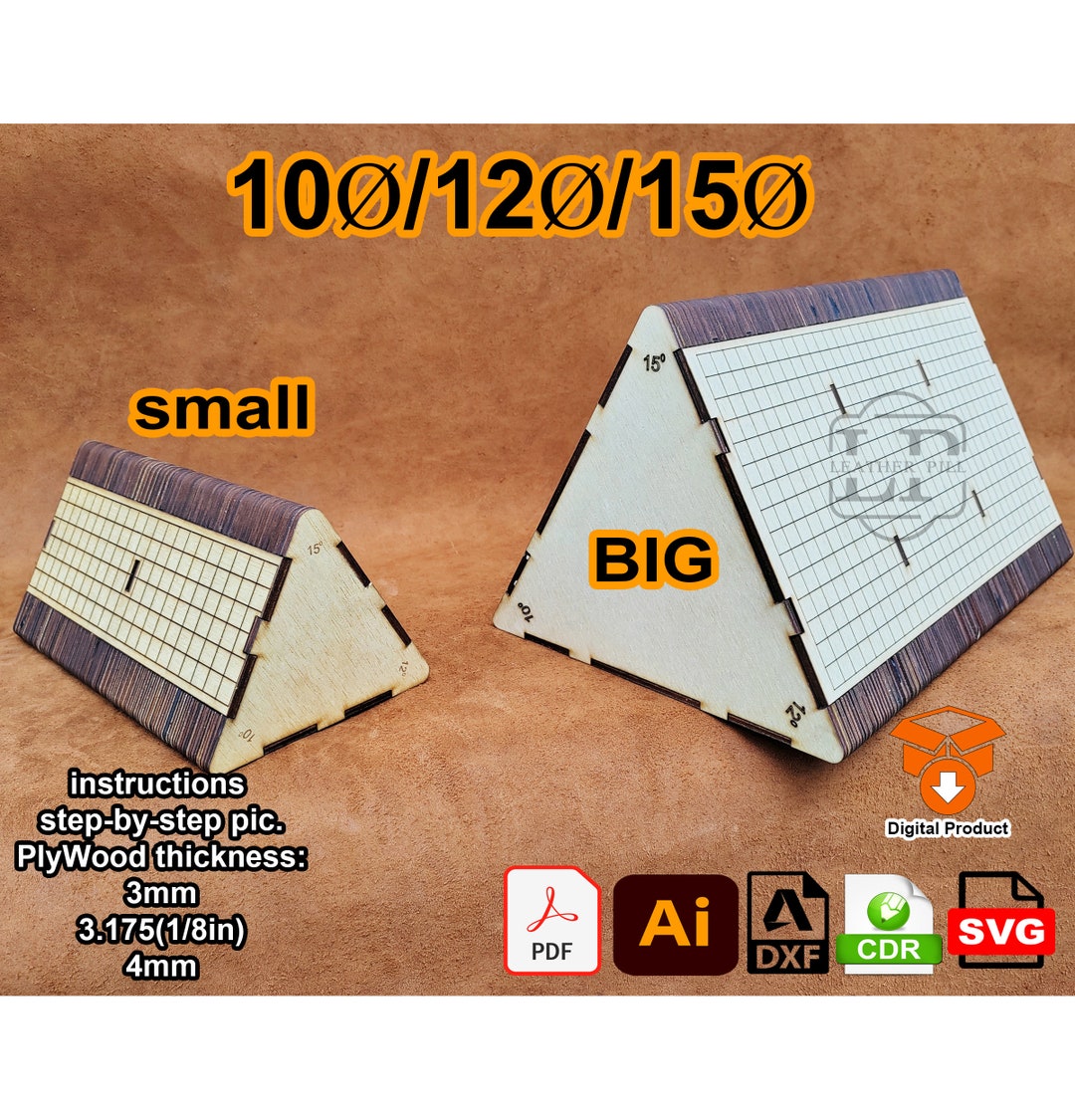 2 Types of Bending Blocks Leather / Craft Tool 10Ø 12Ø 15Ø 3mm,1/8 Inch ...