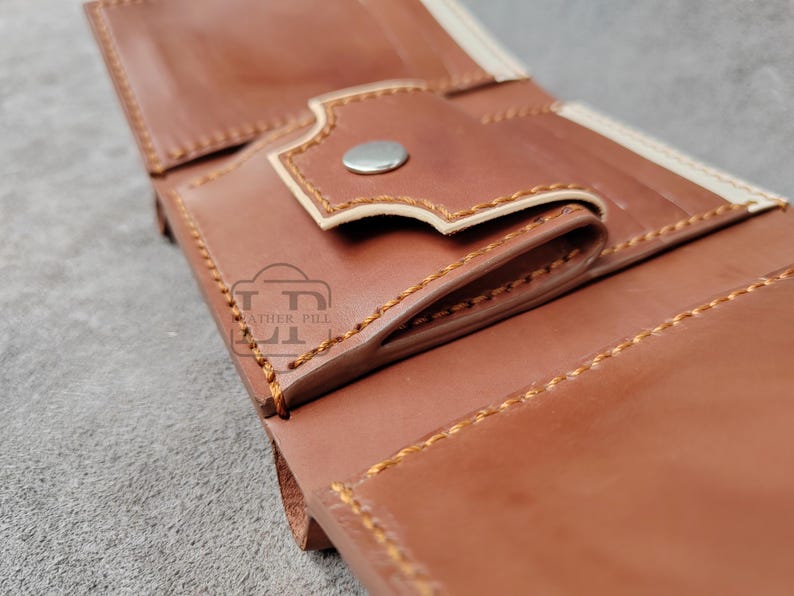 Trifold Wallet With Coin Pocket PDF, Leather Pattern, Leather Wallet ...