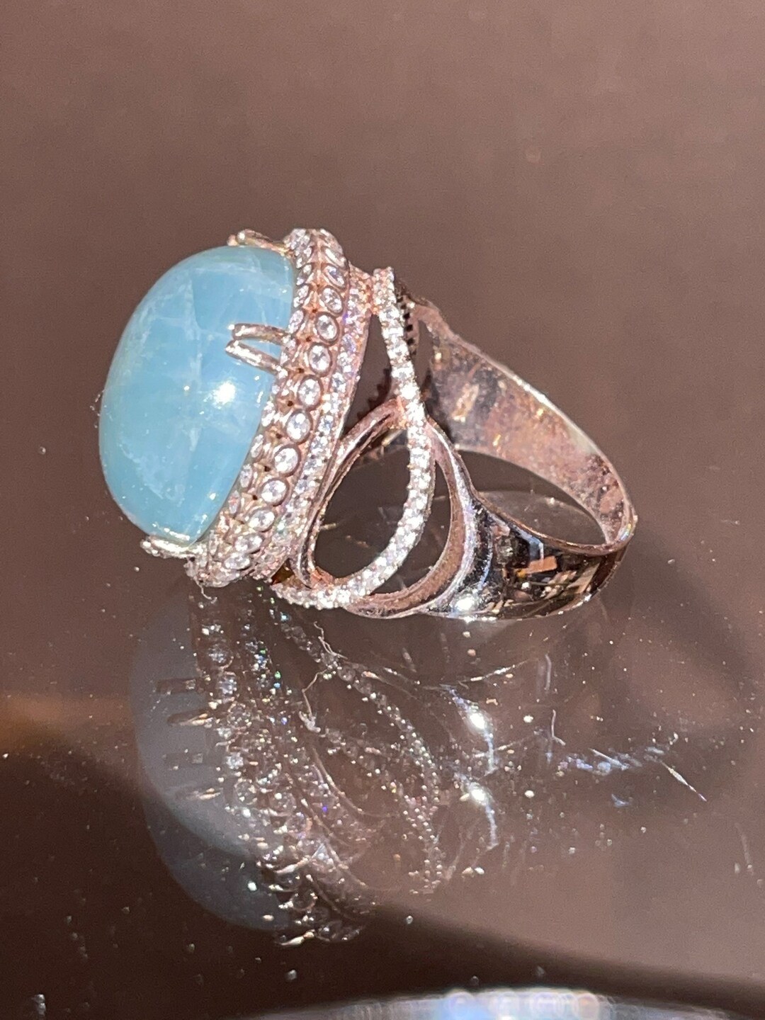 Aqua Ring - Etsy